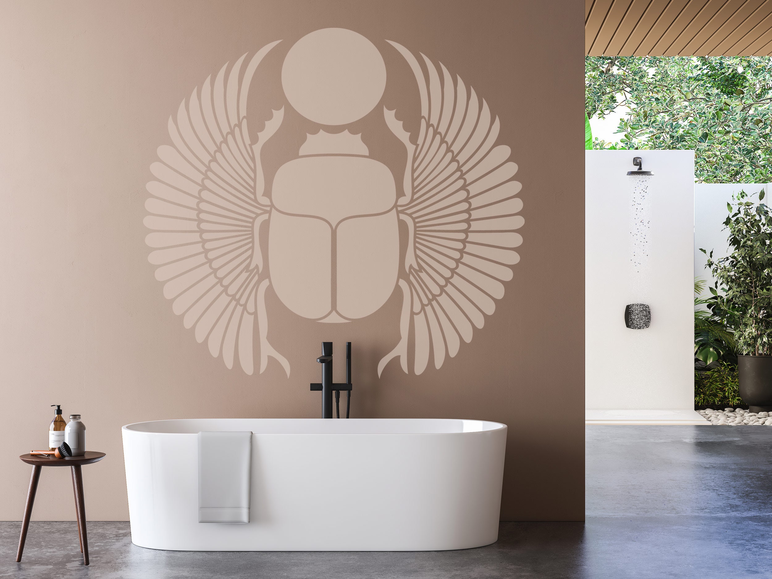 Scarab Stencil / Beetle Stencil | Artistic Wall Decor With Egyptian ...