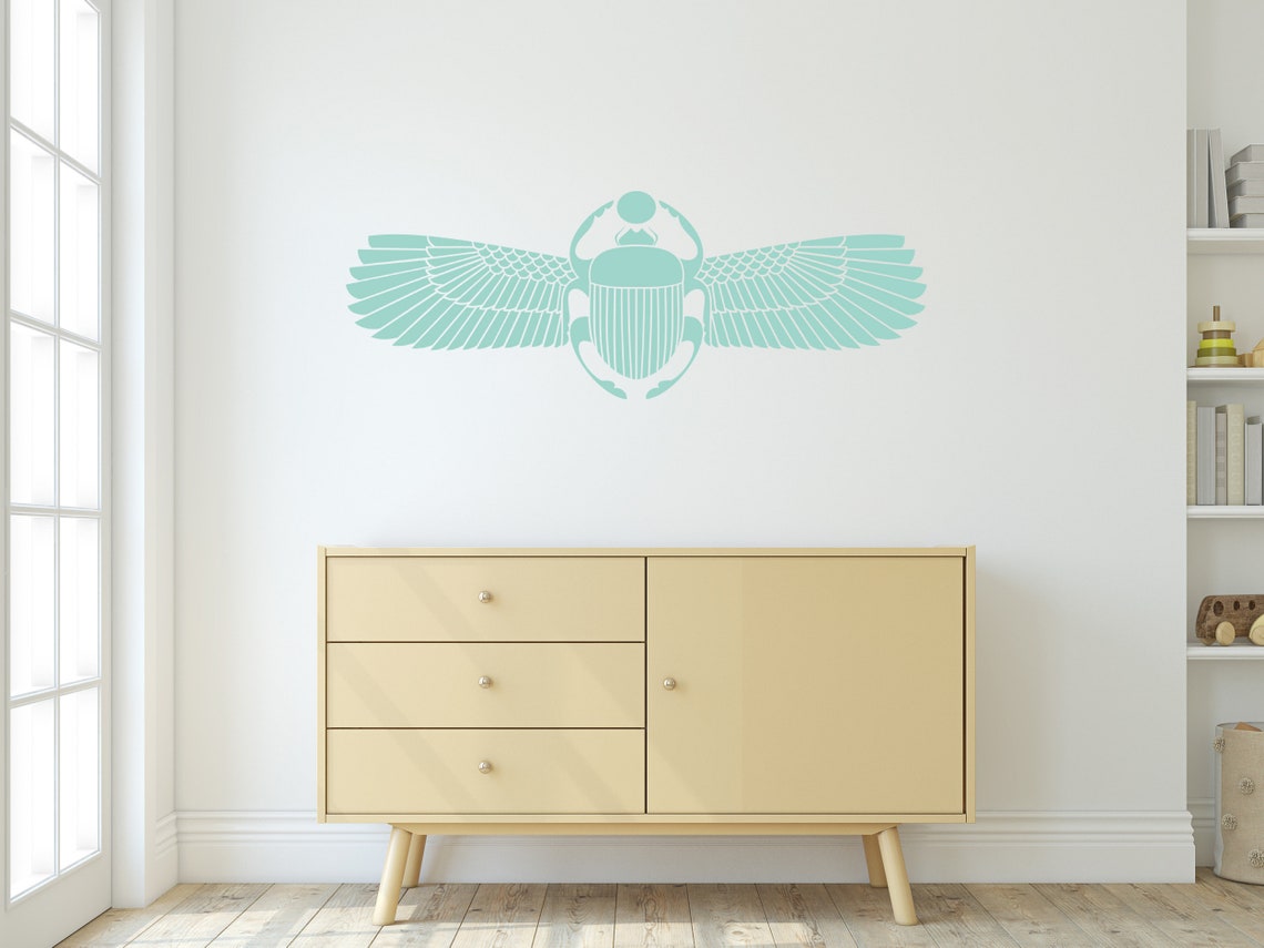 Egyptian Scarab Stencil Scarab Beetle Stencil Hieroglyphs - Etsy