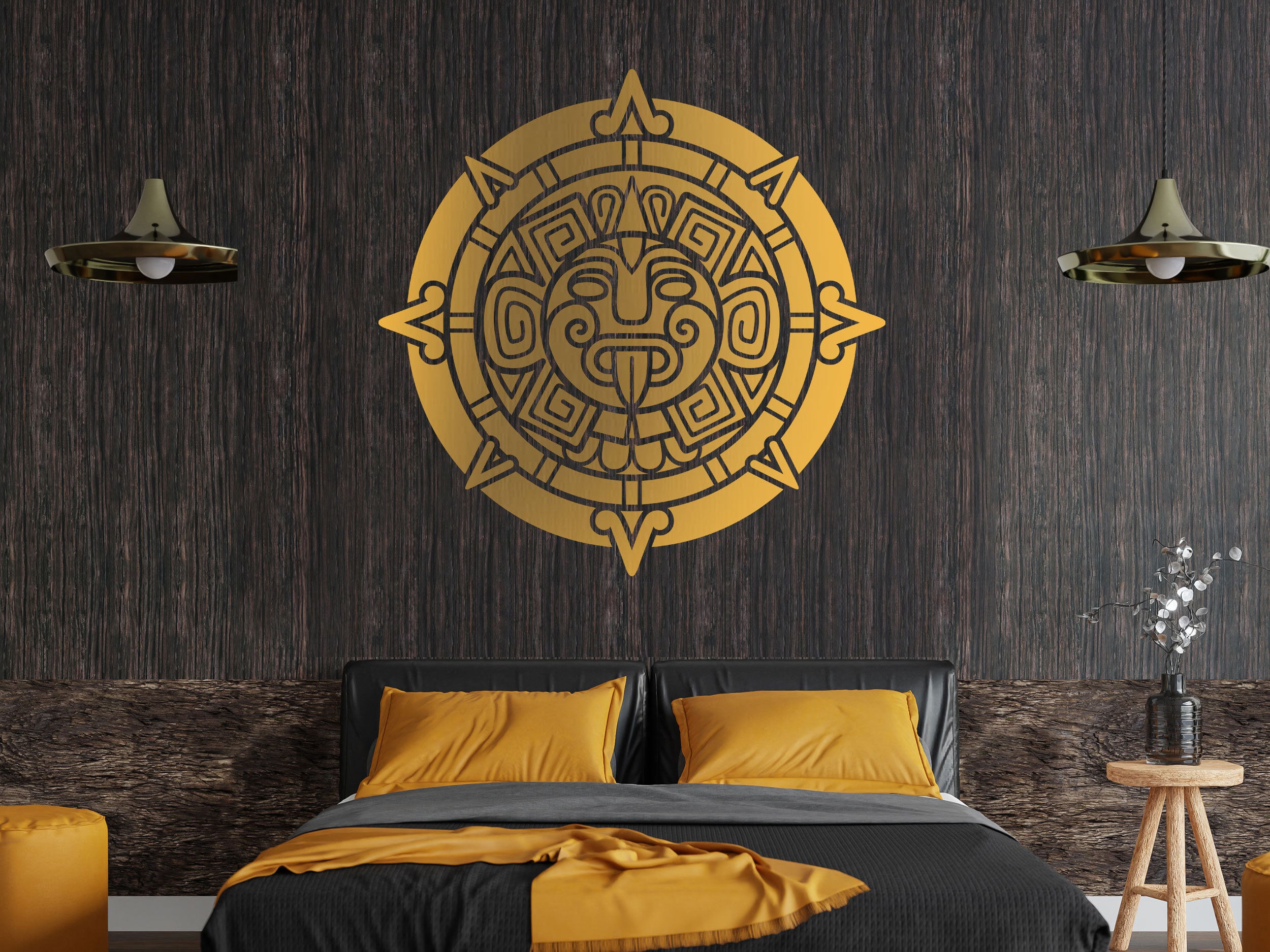 XXXL Maya Stencil / Aztec Stencil - Available From 100 to 150 Cm ...