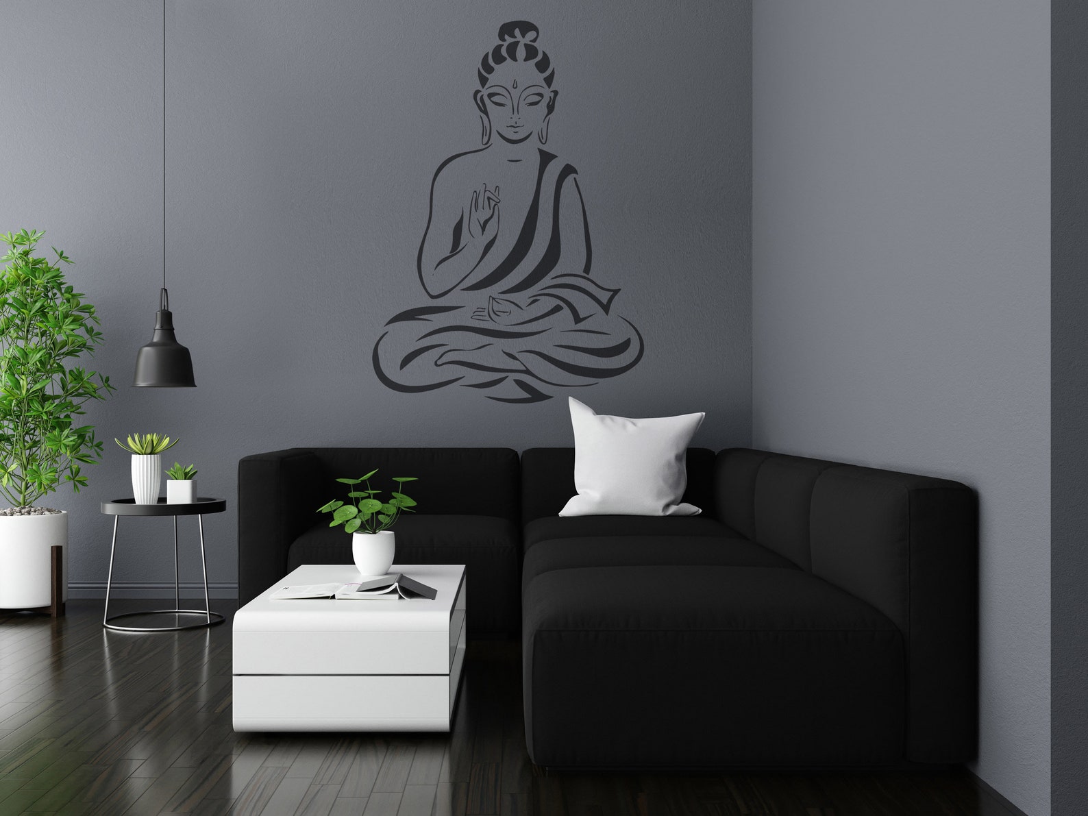 Buddha Stencil Template, Buddha Wall Art, Meditation Stencil, Large ...