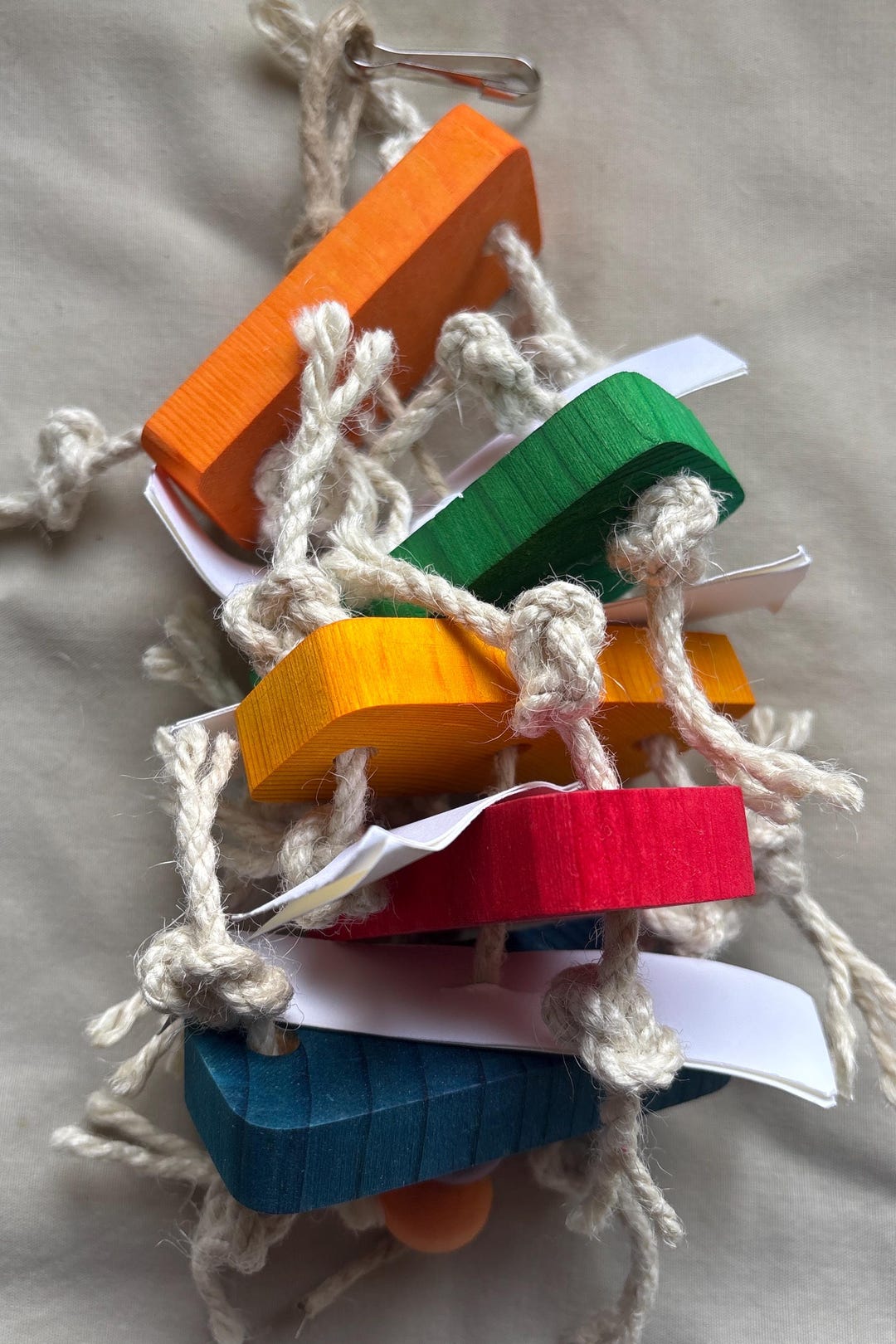 Natural Wood Paper Bird Toy for Parrots - Etsy