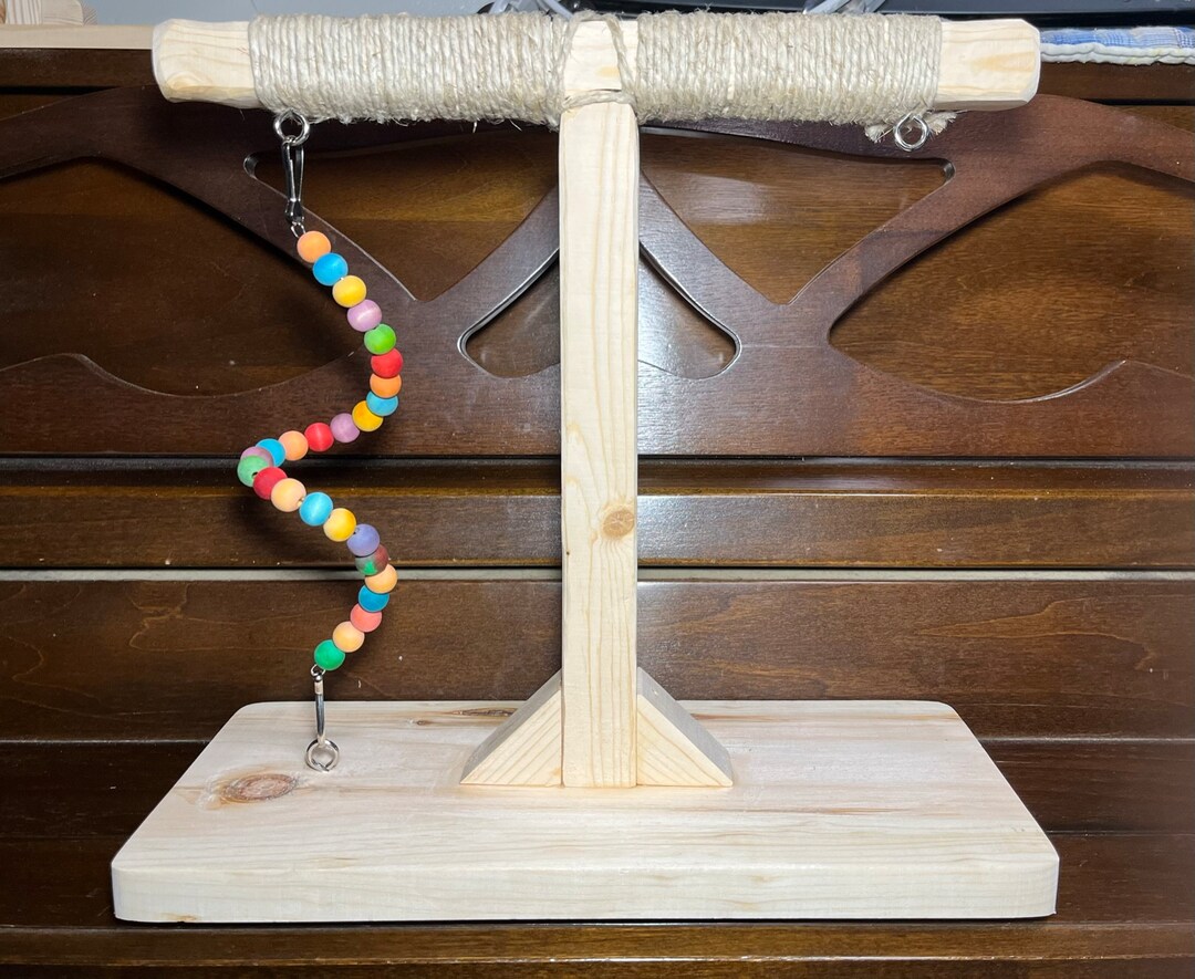 Tabletop Parrot Perch Training Perch Wooden Bird Perches No Assembly