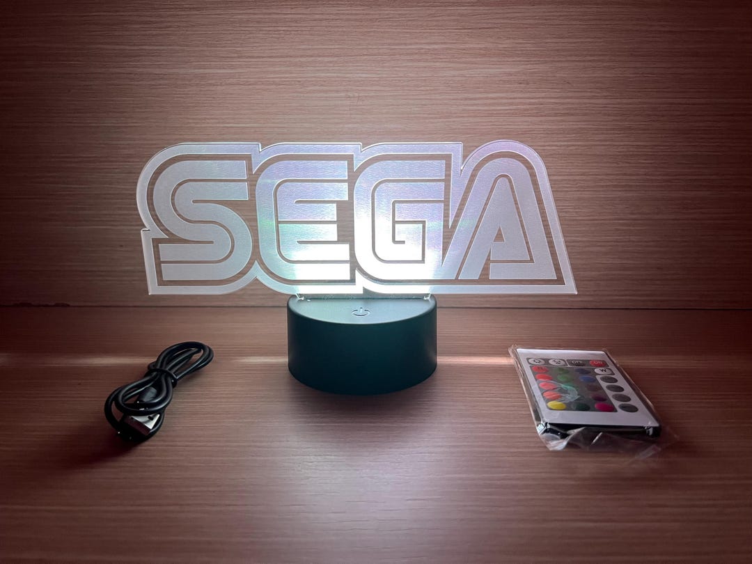 Letrero Logo Lámpara Led Sega En Acrílico - Display Man Cave Cartel ...