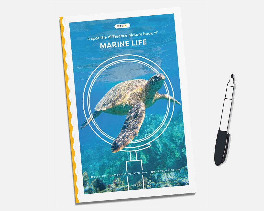 Kids Find the Differences MARINE LIFE Under the Sea Puzzle Activity ...