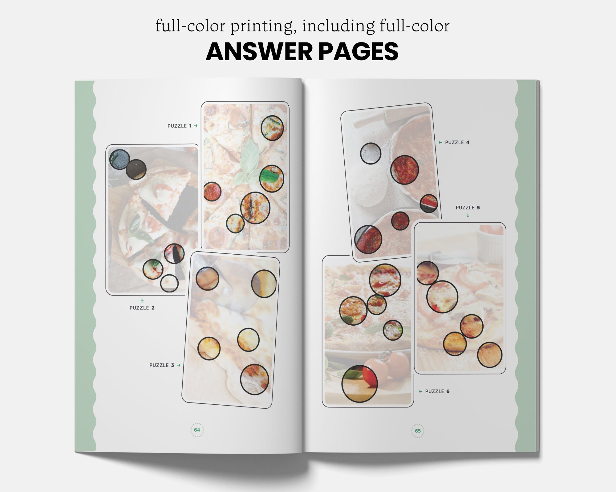 Kids Find the Differences PIZZA Nature Puzzles Activity Book Spot the ...