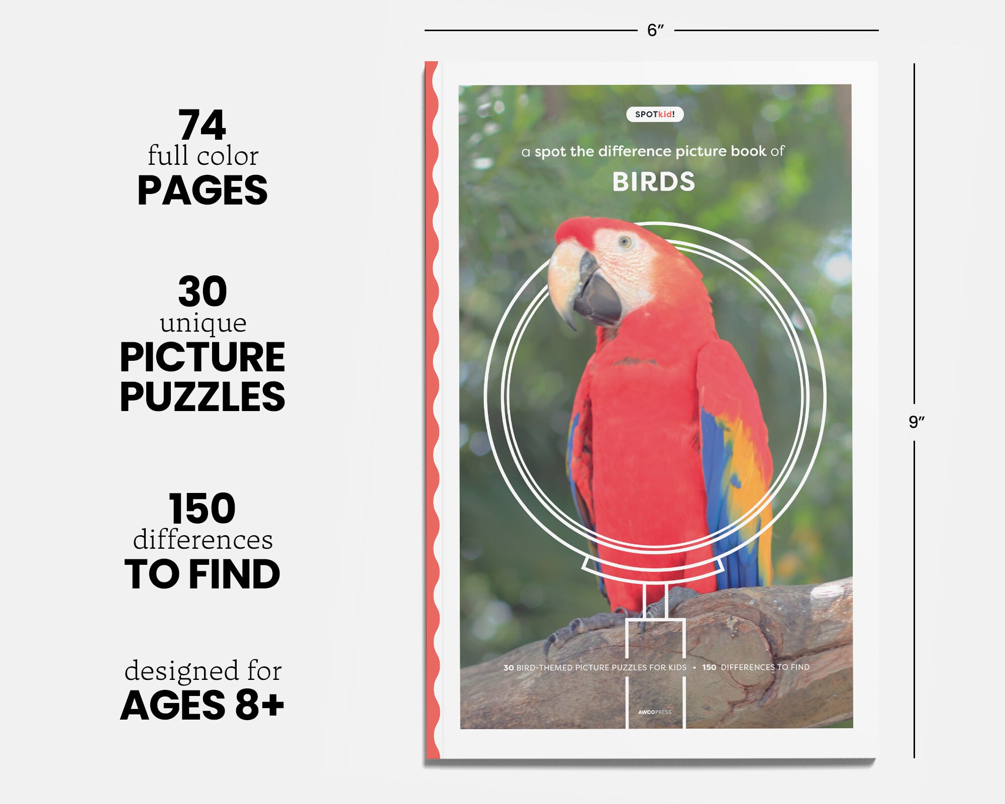 Kids Find the Differences BIRDS Puzzle Activity Book Spot the ...