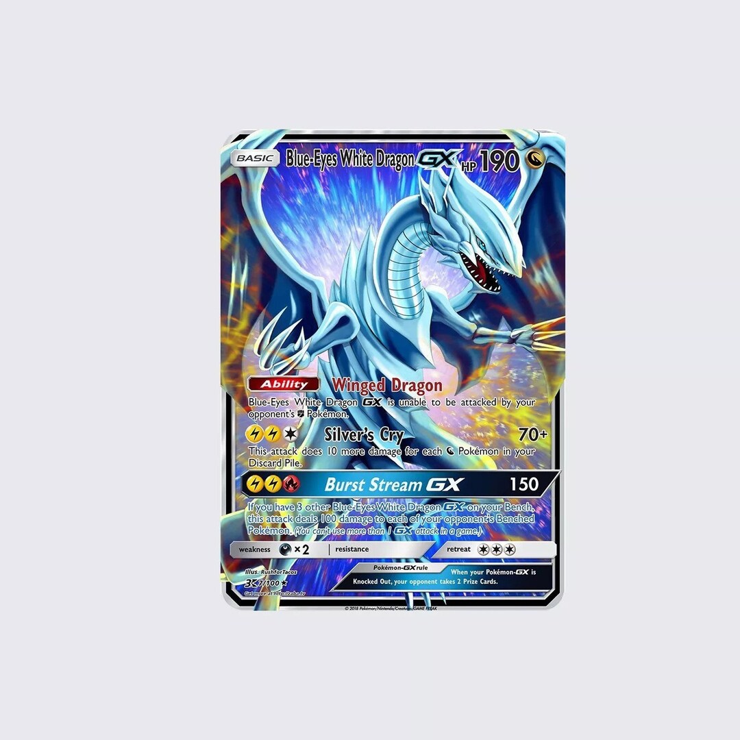 Charizard Blue Eyes White Dragon Gift - Etsy