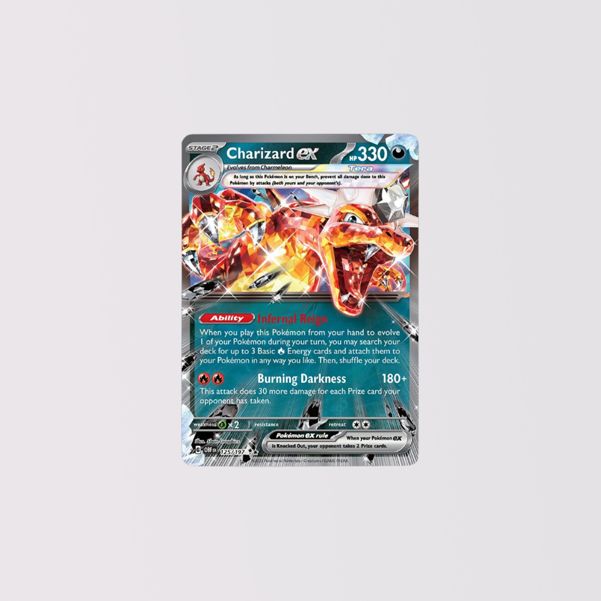 Charizard EX Obsidian Flames Pokemon Card Pack Custom Made - Etsy