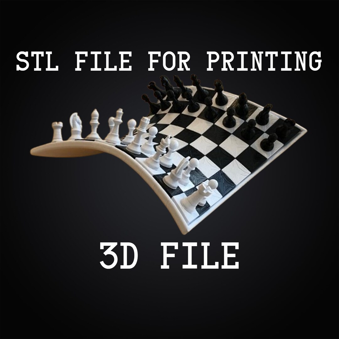 Non-euclidean Chess Board Hyperbolic Paraboloid STL File for Printing ...