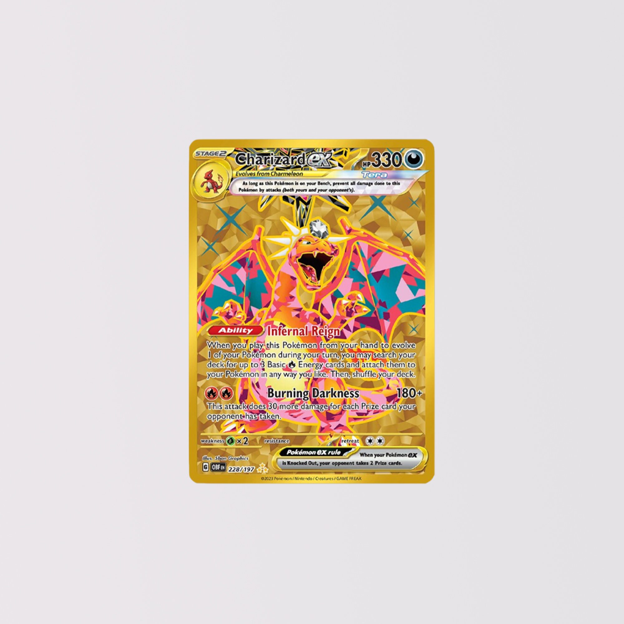 Charizard EX Obsidian Flames Pokemon Card Pack Custom Made - Etsy