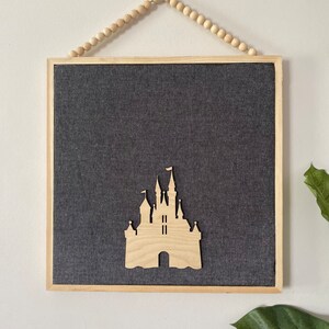Minimalist Disney Magic Kingdom Inspired Pin Board Natural - Etsy