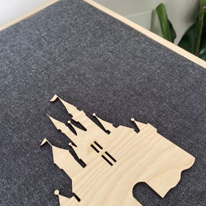 Minimalist Disney Magic Kingdom Inspired Pin Board Natural - Etsy