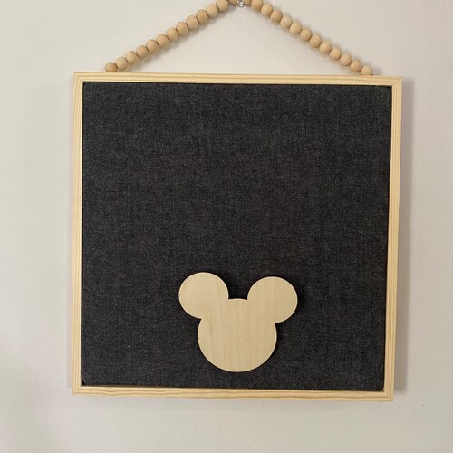 Minimalist Disney Magic Kingdom Inspired Pin Board Natural - Etsy