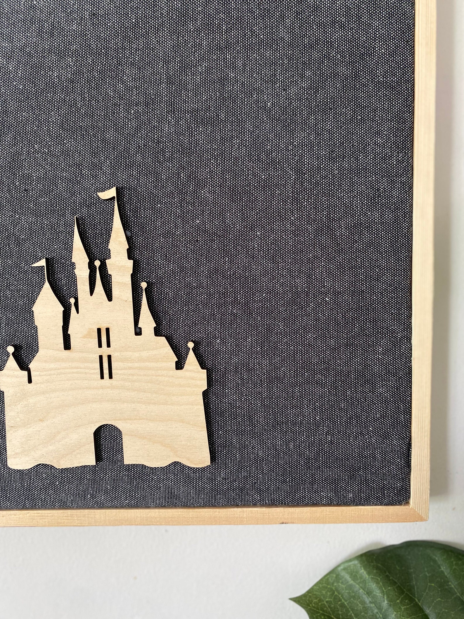Minimalist Disney Magic Kingdom Inspired Pin Board Natural - Etsy