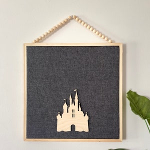 Minimalist Disney Magic Kingdom Inspired Pin Board Natural - Etsy