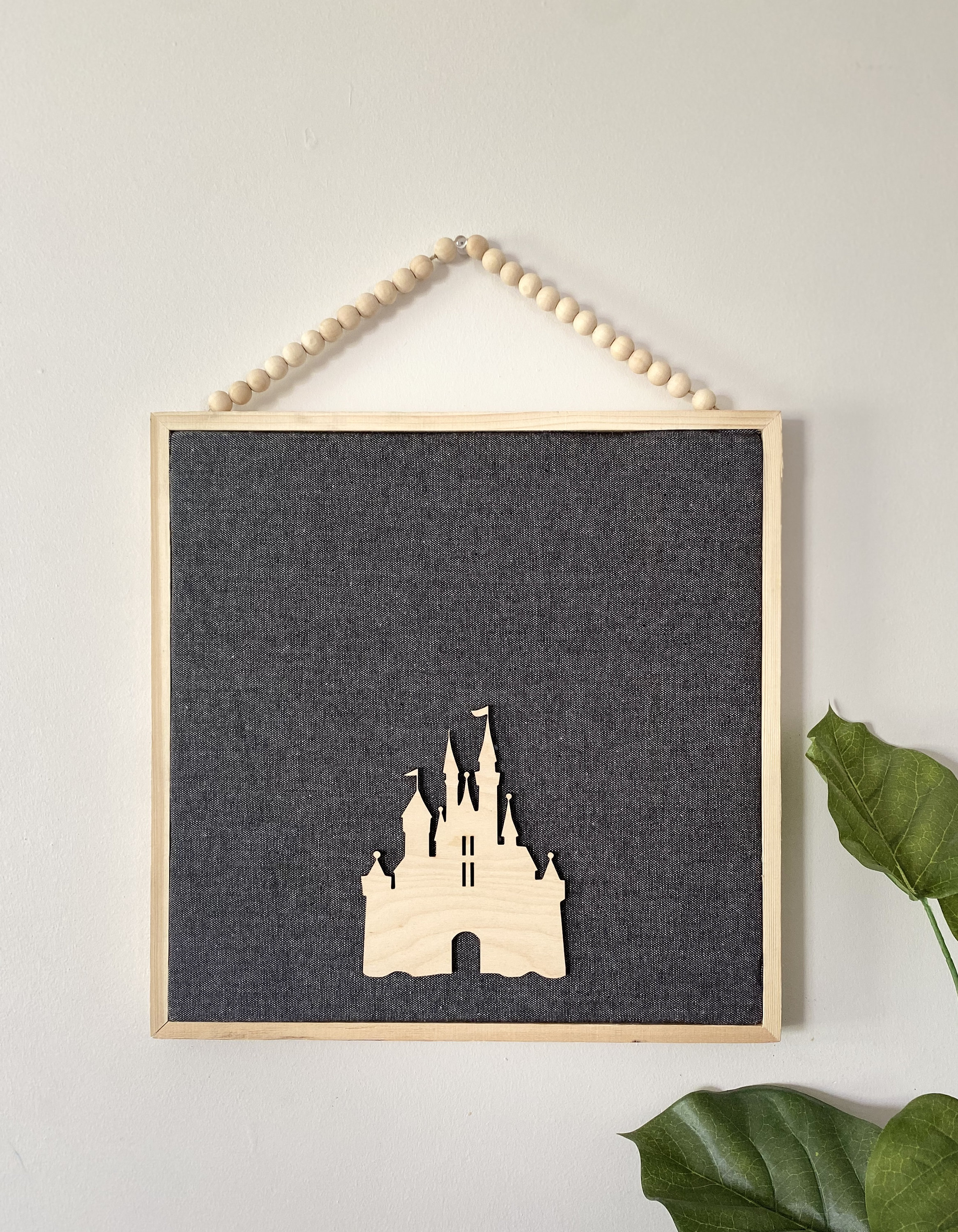 Minimalist Disney Magic Kingdom Inspired Pin Board Natural - Etsy
