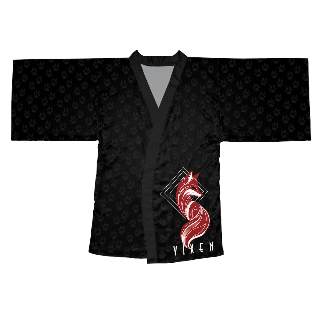Hotwife Club Vixen Long Sleeve Kimono Robe - Etsy