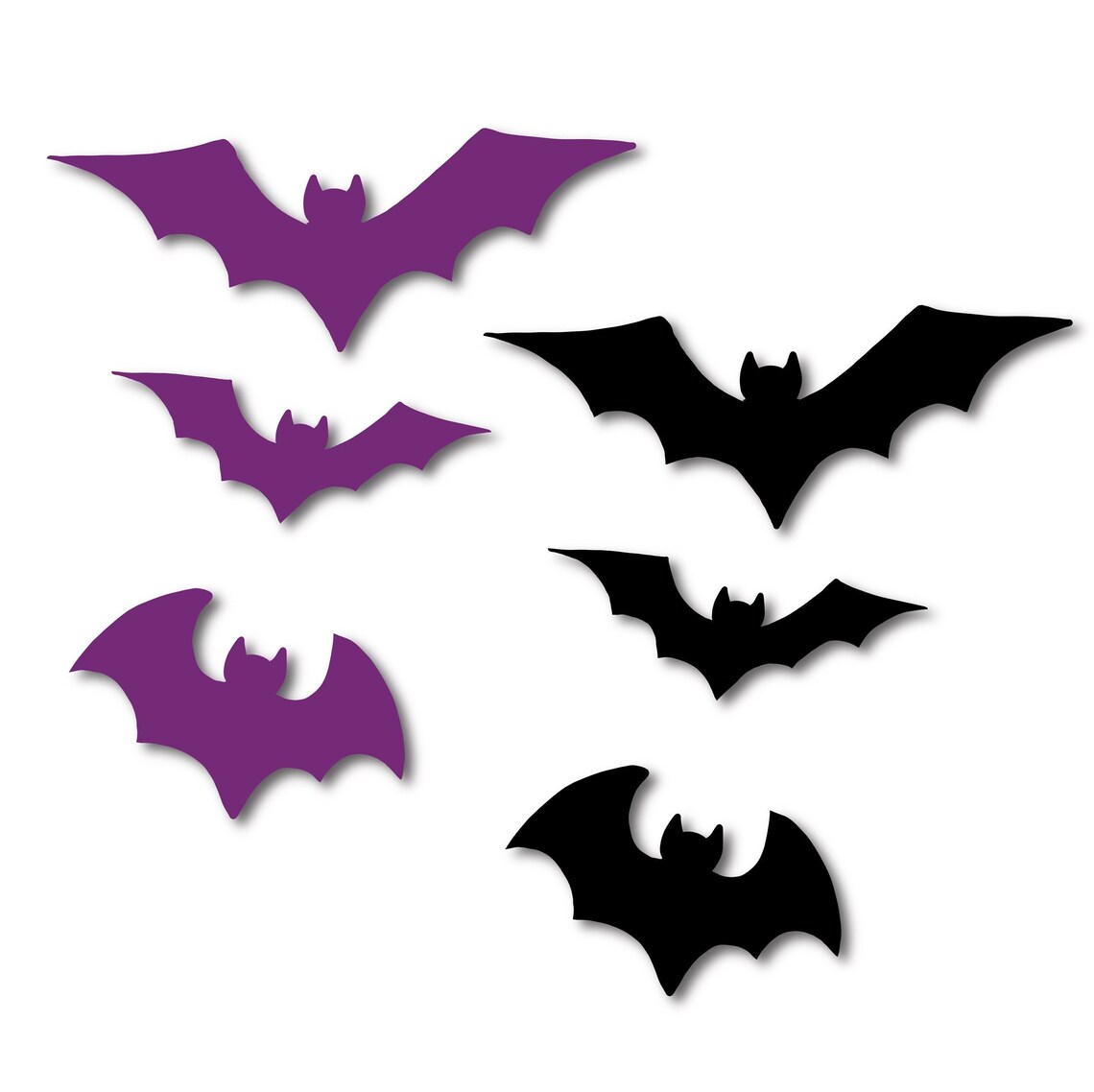Halloween Bats SVG, PNG, Spooky Bats, Clipart Bats, Flying Bats, Bat ...