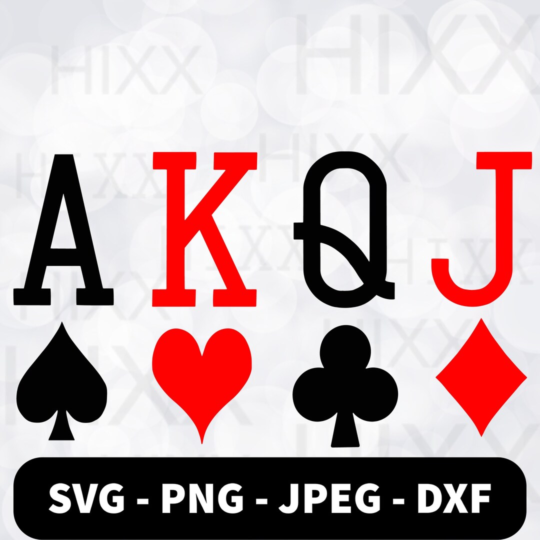 Card Suits SVG, Playing Card Suits, Poker Playing Card Suits, Gambling ...