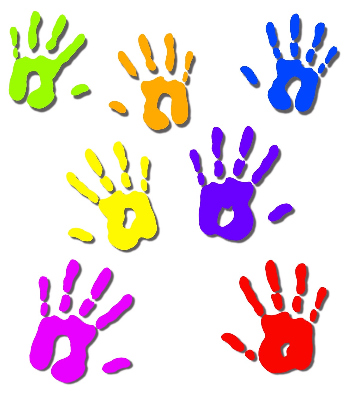 Handprints SVG, Finger Painting, Messy Painting, Hand Painting, Paint ...
