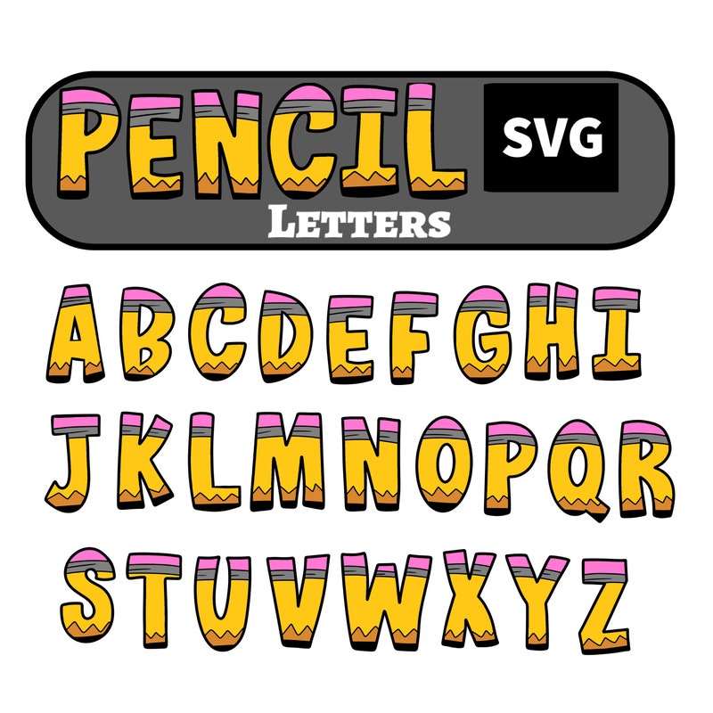 Number Clip Art Pencils - Etsy UK