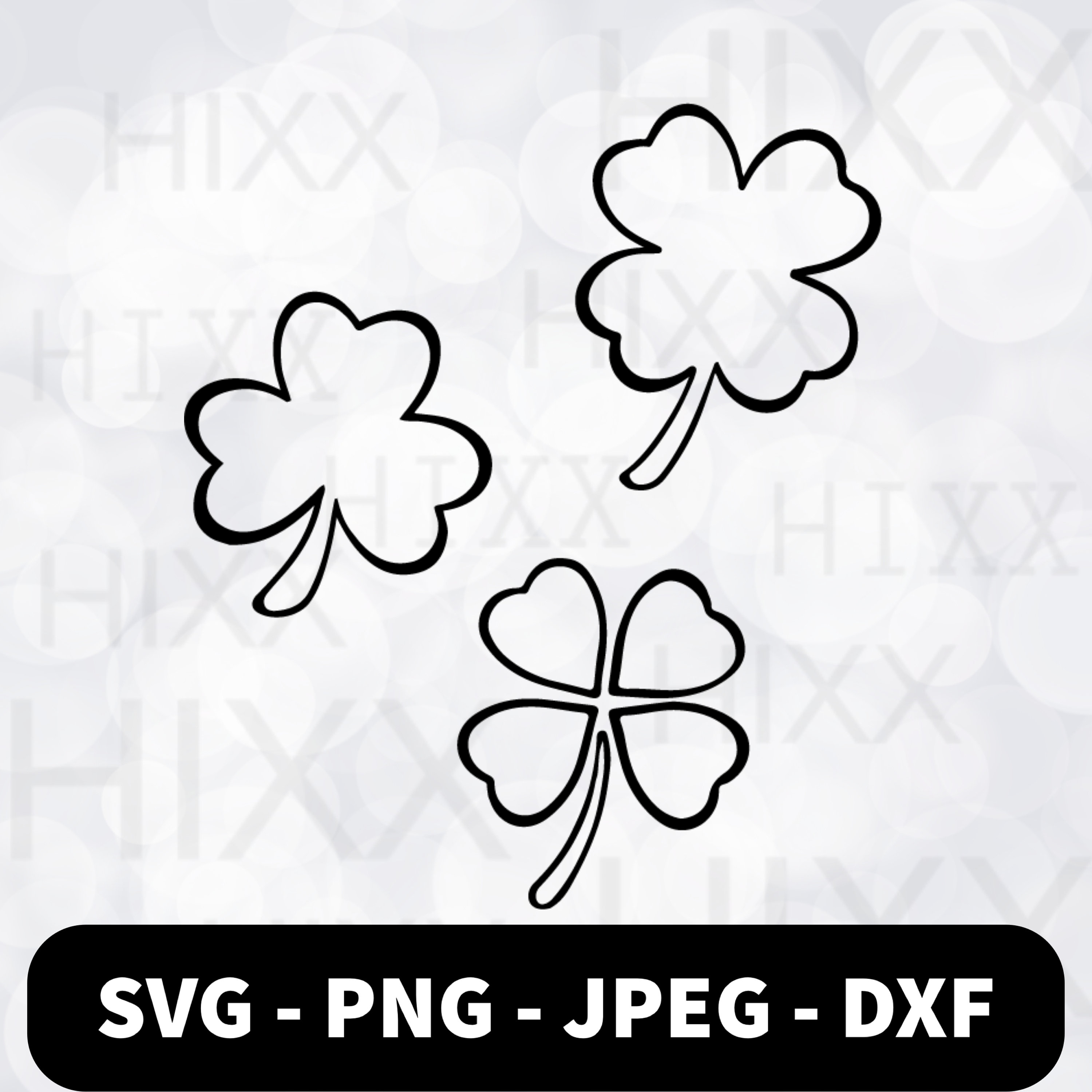 Shamrock SVG, Clover Svg, St Patricks Day Svg, Clover Stencil, Lucky ...