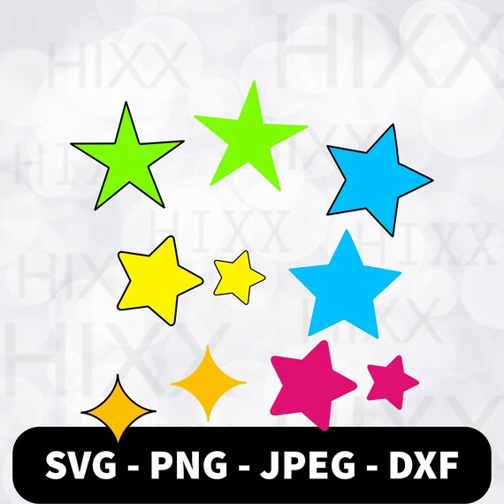 Star SVG Star Cut File Star PNG Star Bundle SVG Dxf Jpeg - Etsy