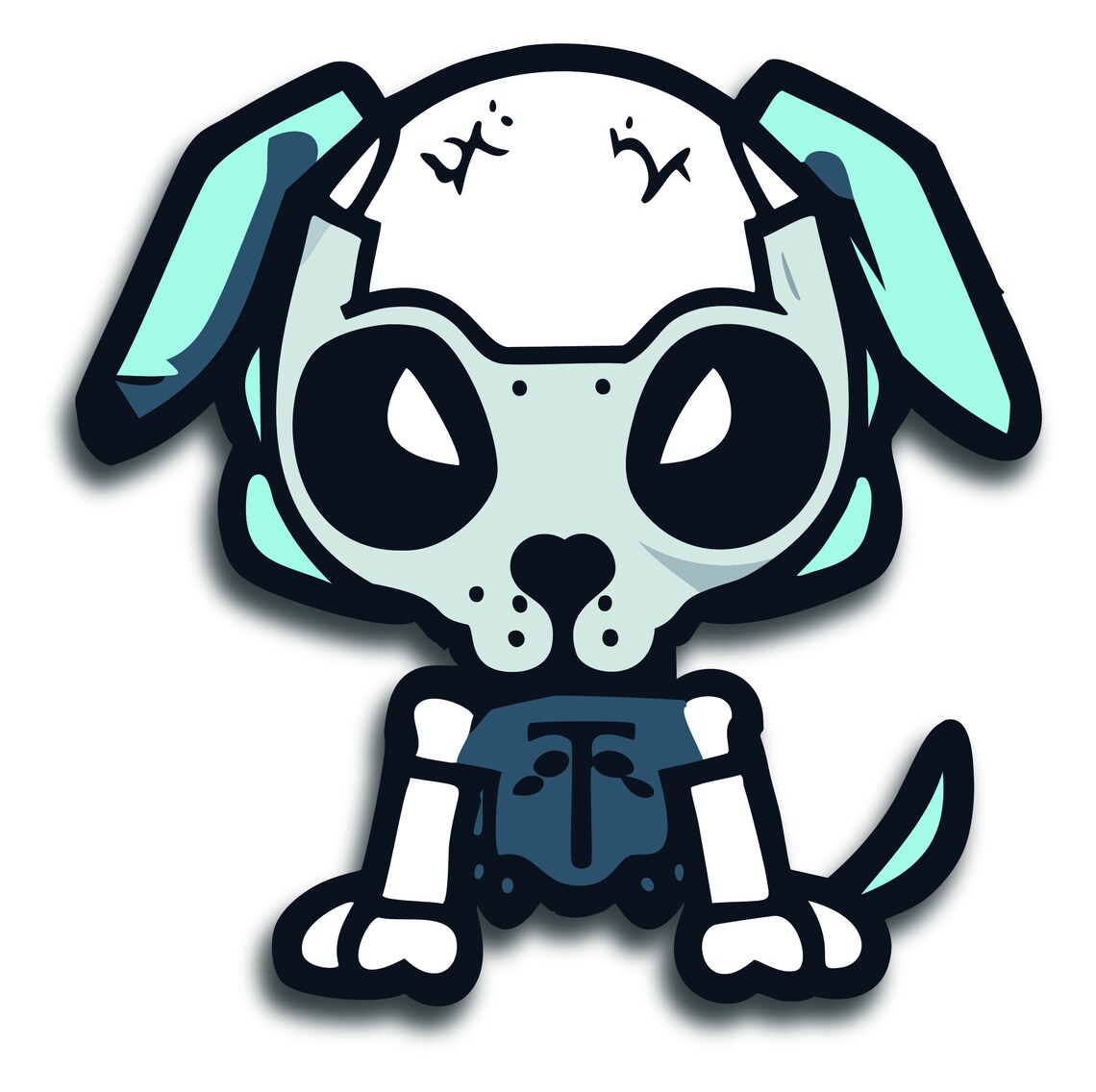 Skeleton Puppy SVG, Halloween Puppy, Layered SVG Puppy, Halloween ...
