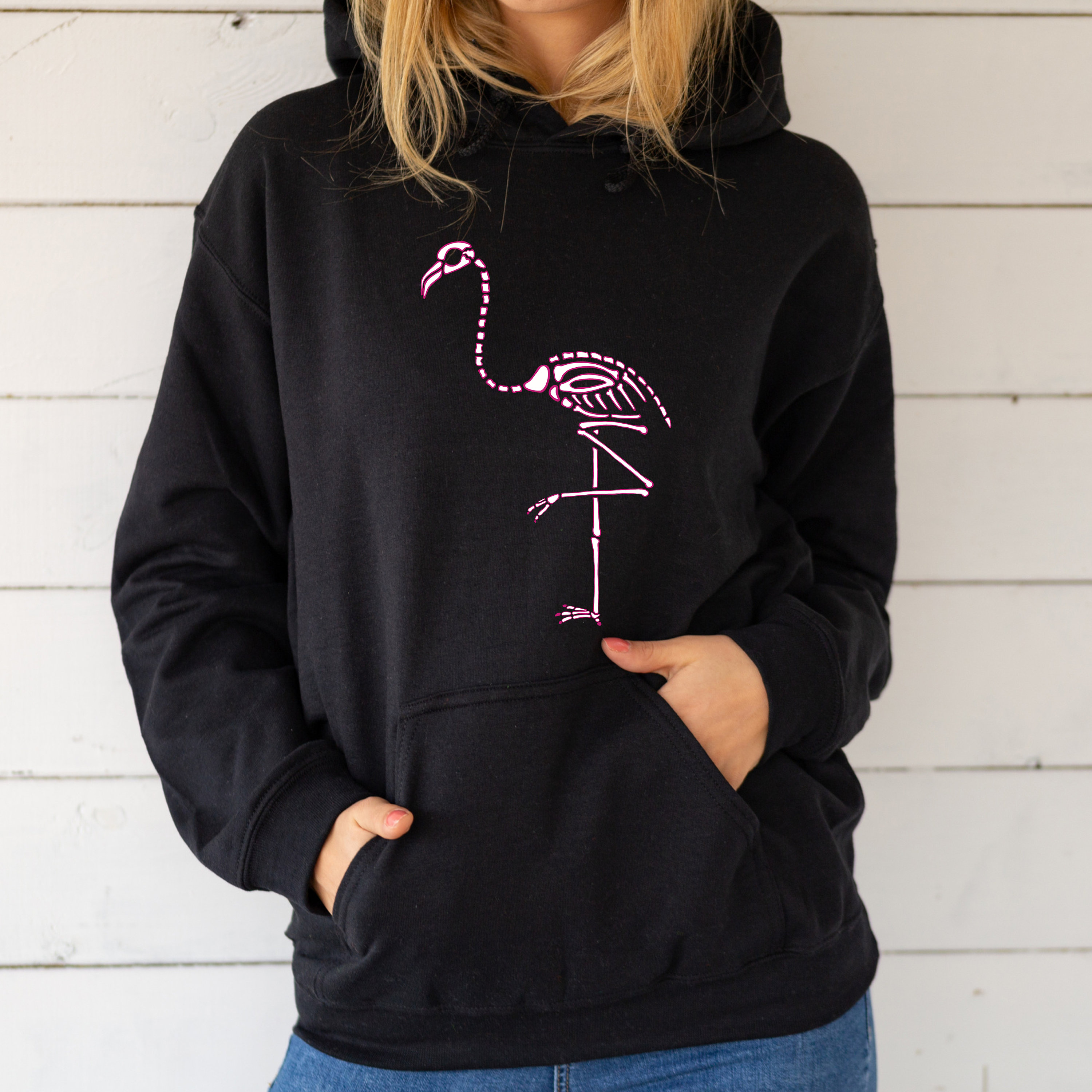 Pink Flamingo Skeleton SVG, Halloween Flamingo, Halloween Animal ...
