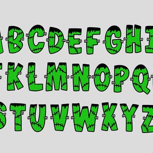 Halloween Letters SVG, Spooky Letters, Doodle Halloween SVG, All 3 Sets ...