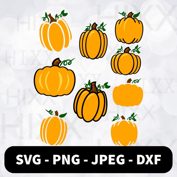 Pumpkin SVG Pumpkin Bundle Layered SVG Pumpkins Hand Drawn - Etsy