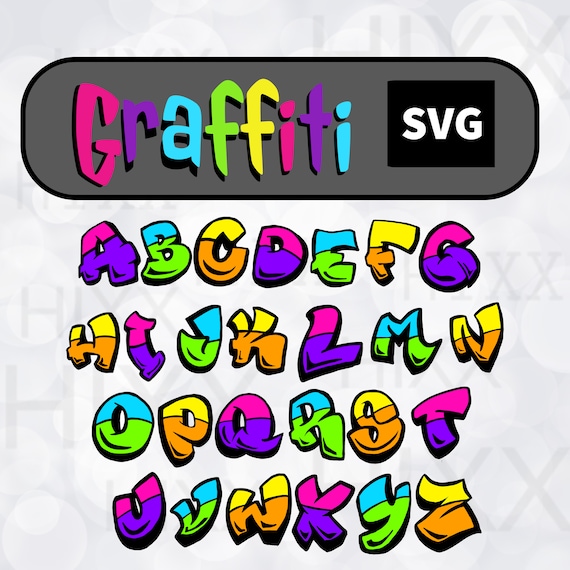 Graffiti SVG Graffiti Letters Graffiti Custom Your Own Names - Etsy