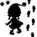 Twinkle Toes Elf Stencil SVG, Elf Footprints, Elf Handprint, Elf ...