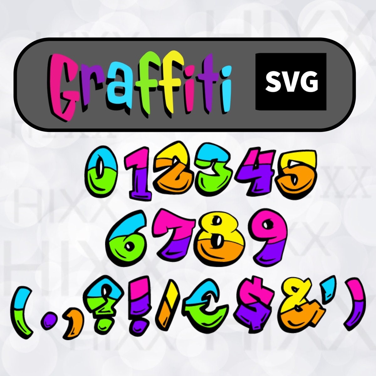 Graffiti Bundle SVG, Graffiti Letters Svg, Paint Splatter Svg ...