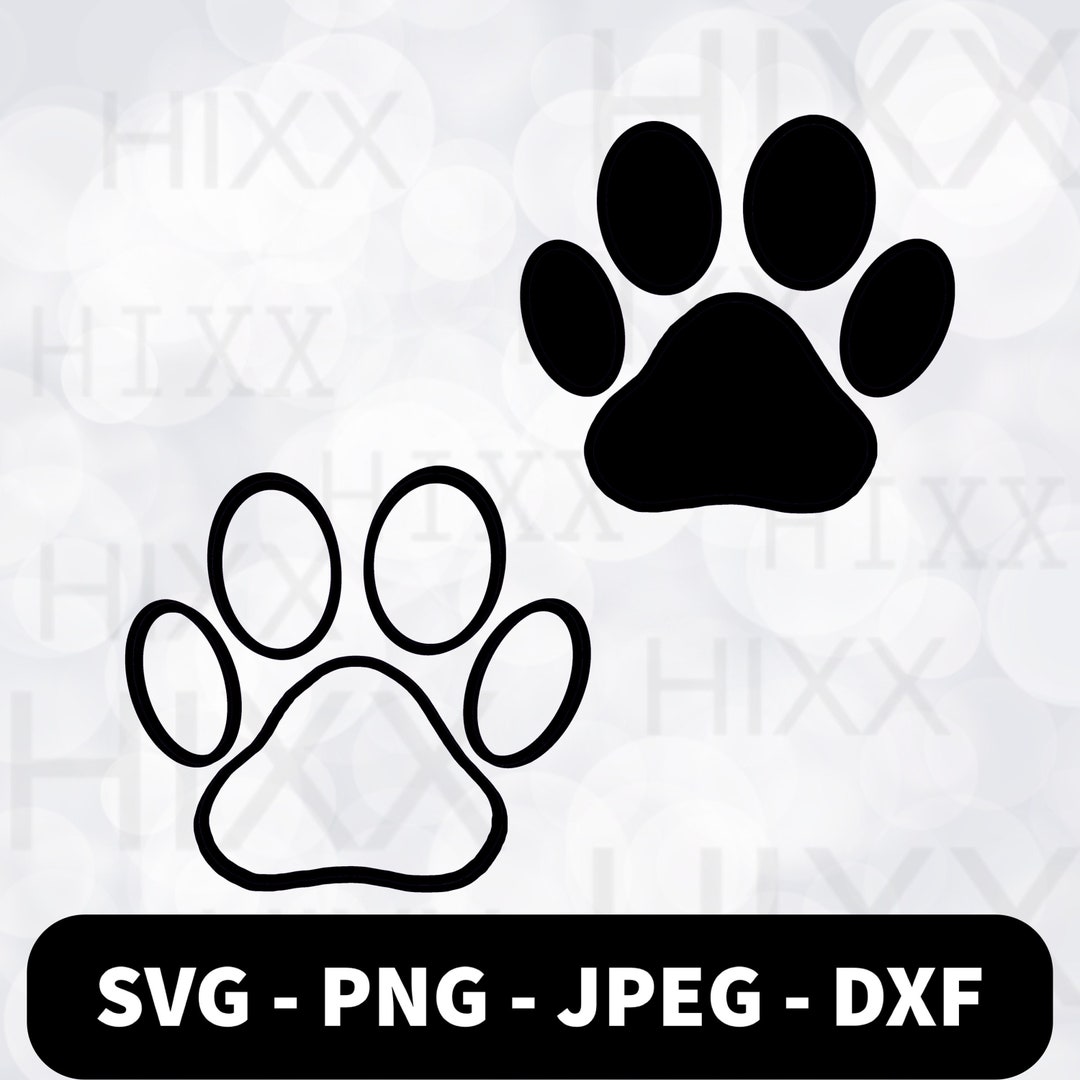 Paw SVG, Paw Png, Dxf, Jpeg, Paw Print - Etsy