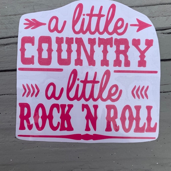 Rock N Roll Decal - Etsy