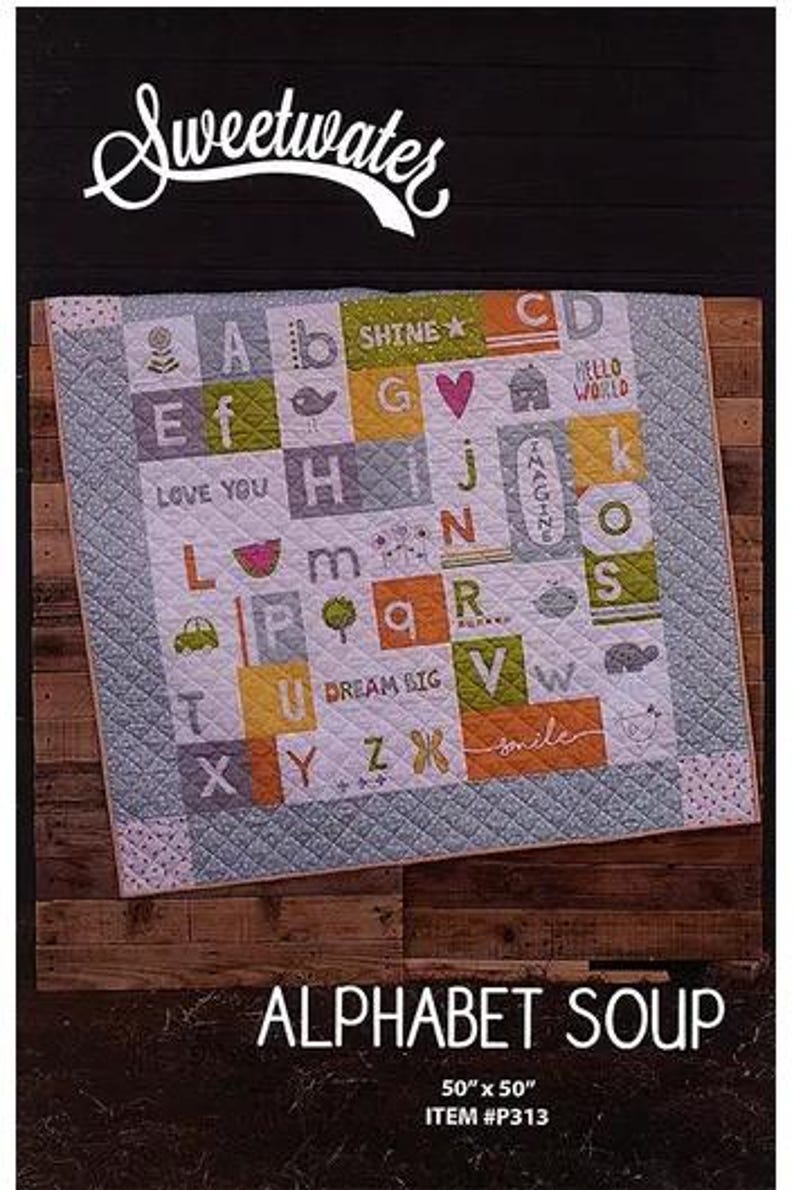 Alphabet Soup Quilt Kit - Etsy