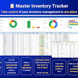 Inventory Tracker Inventory Management Google Sheets Small Business ...