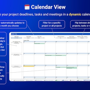 Project Management Template Multi Project Tracker Google Sheets Excel ...