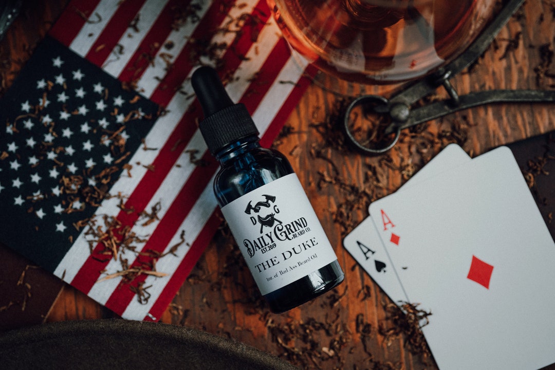 The Duke Beard Oil, Care Package for Him Bay Rum, Vanilla, & Tobacco ...