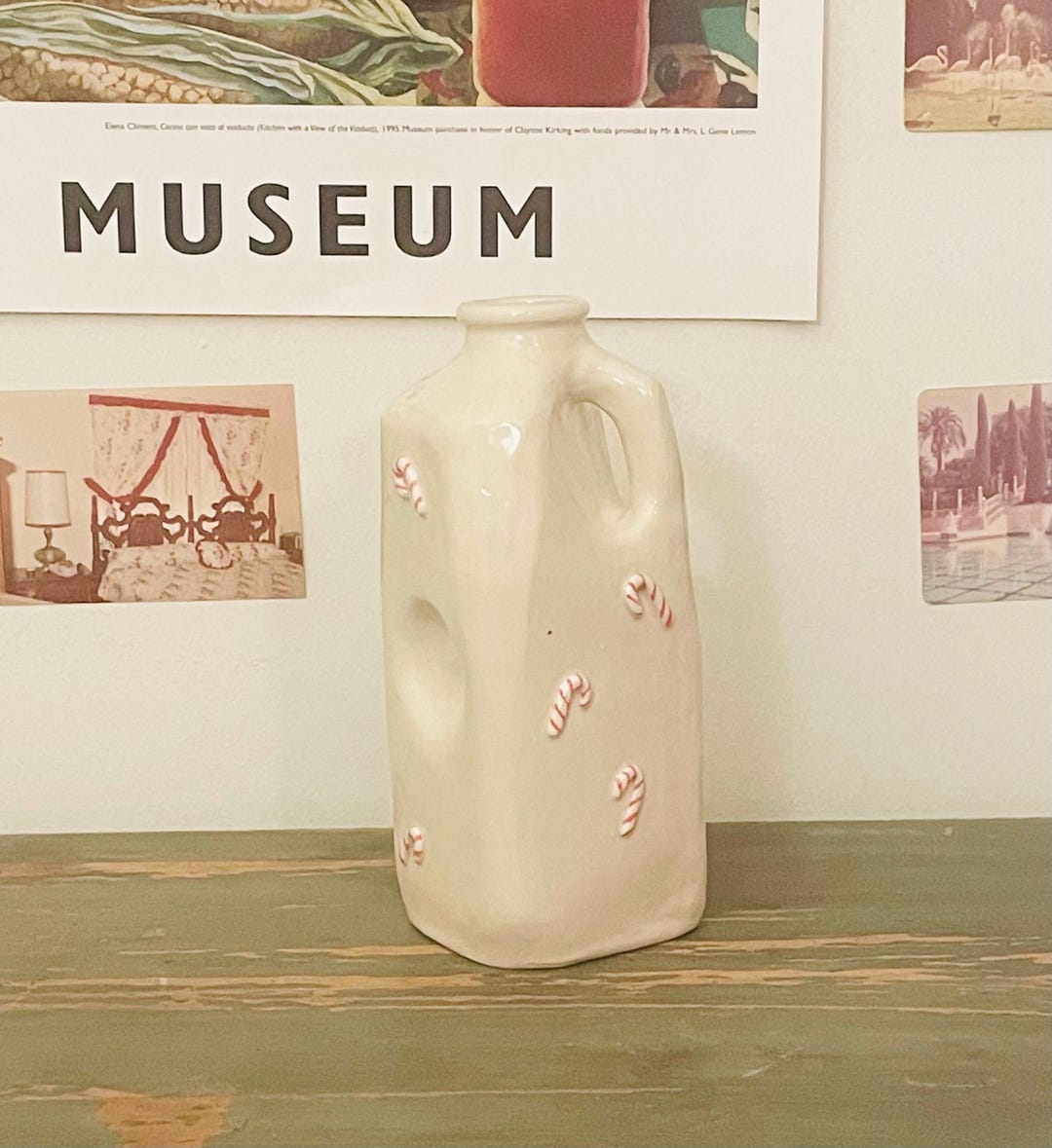 Candy Cane Milk Jug: Holiday Collection - Etsy