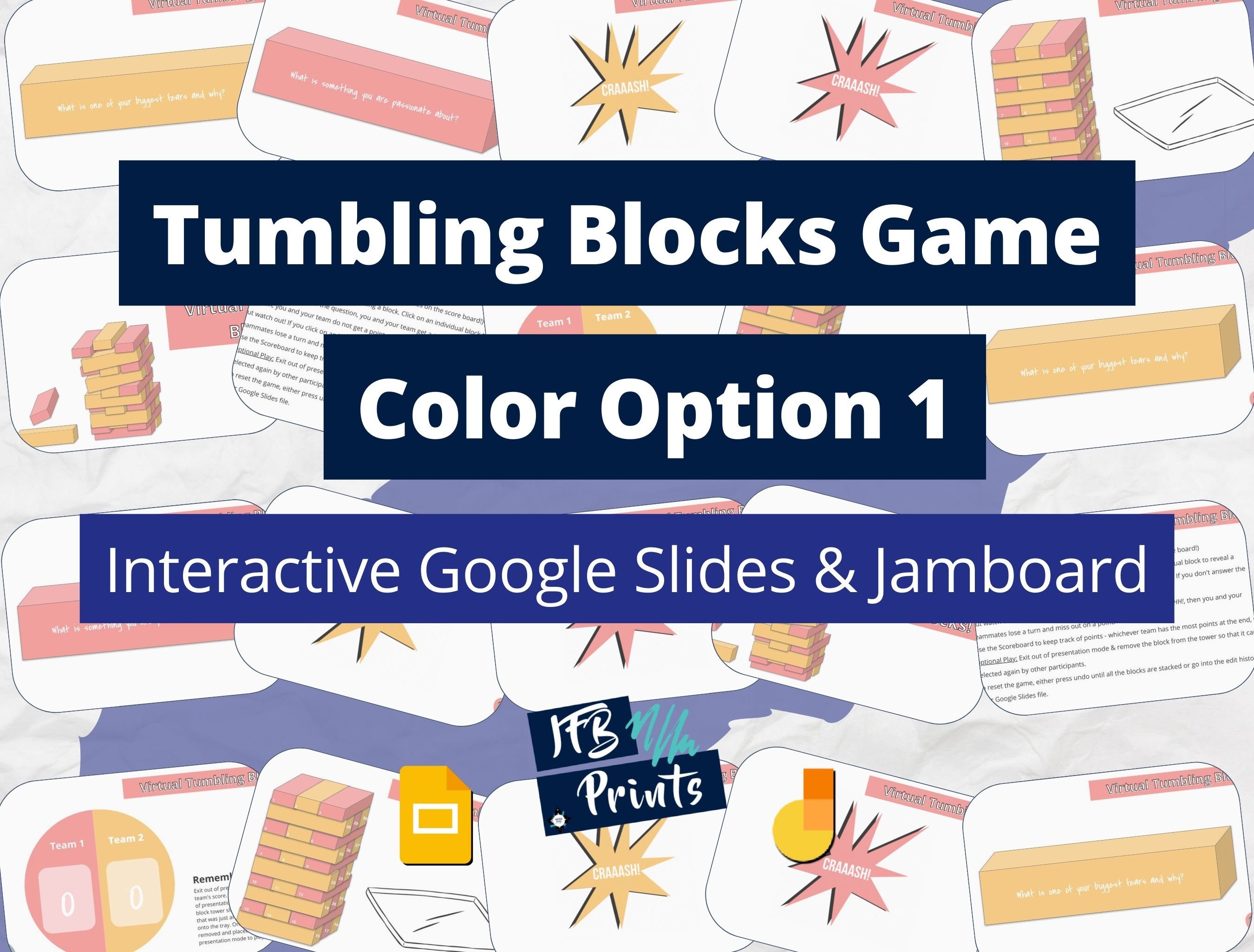 Option 1: Virtual Tumbling Blocks Game Google Slides & Interactive ...