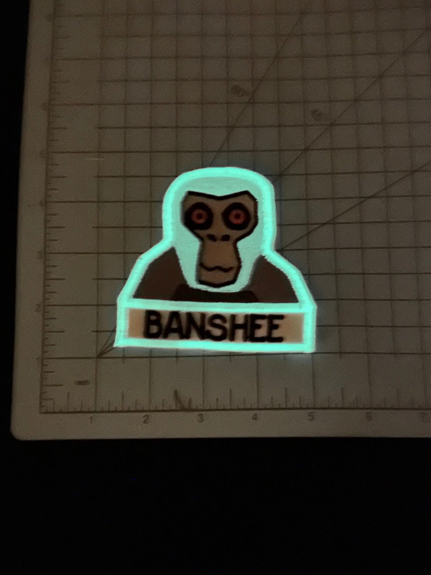 Gorilla Tag Embroidered Patch, Sew on Vr Gaming Embroidered Patch Glow ...