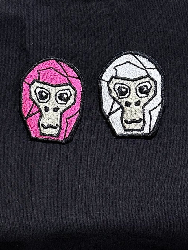 Gorilla Tag Embroidered Patch, Sew on Iron on Vr Gaming Embroidered ...