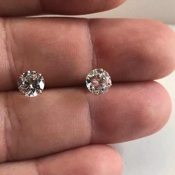 3 Carat Lab Created Diamond Earrings - Etsy