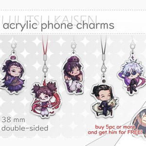 JJK Acrylic Phone Charms - Etsy