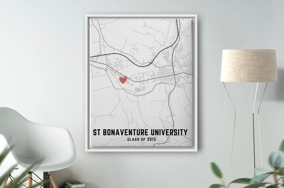St Bonaventure University City Map - Etsy