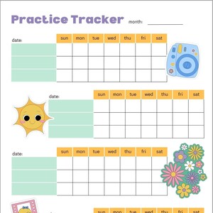 PRACTICE TRACKER Cute Camera for Music Teachers - Etsy