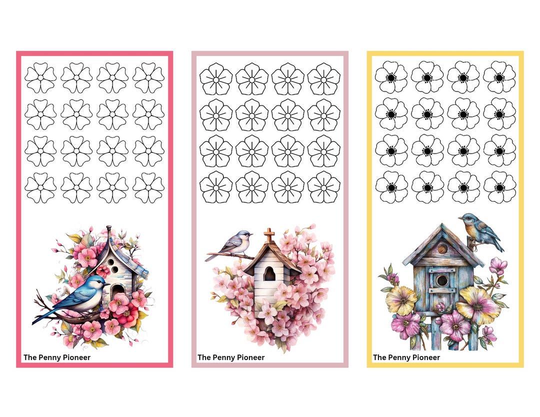 Birdhouse Savings Challenges - Etsy