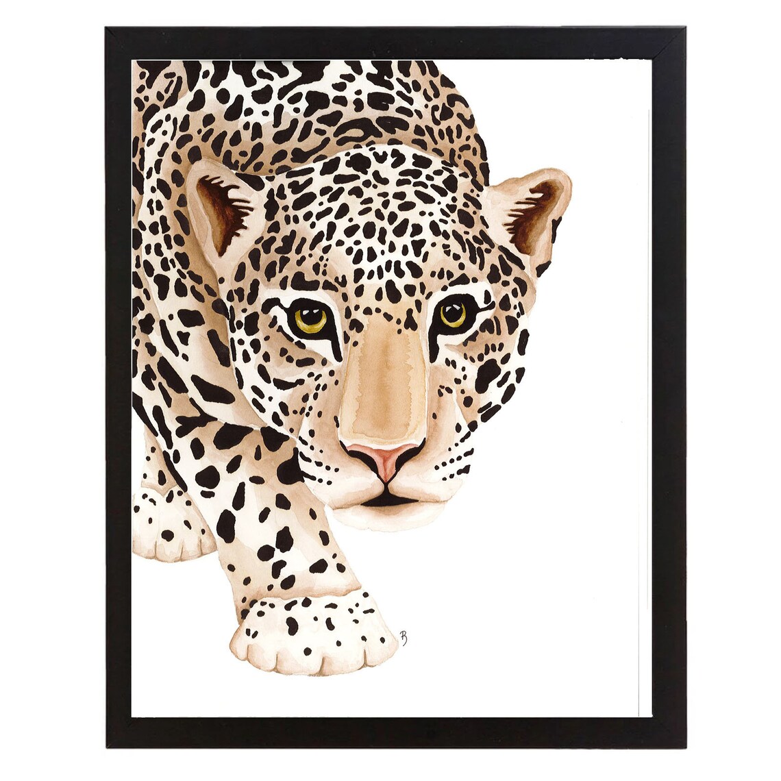Leopard Watercolor Painting - Etsy